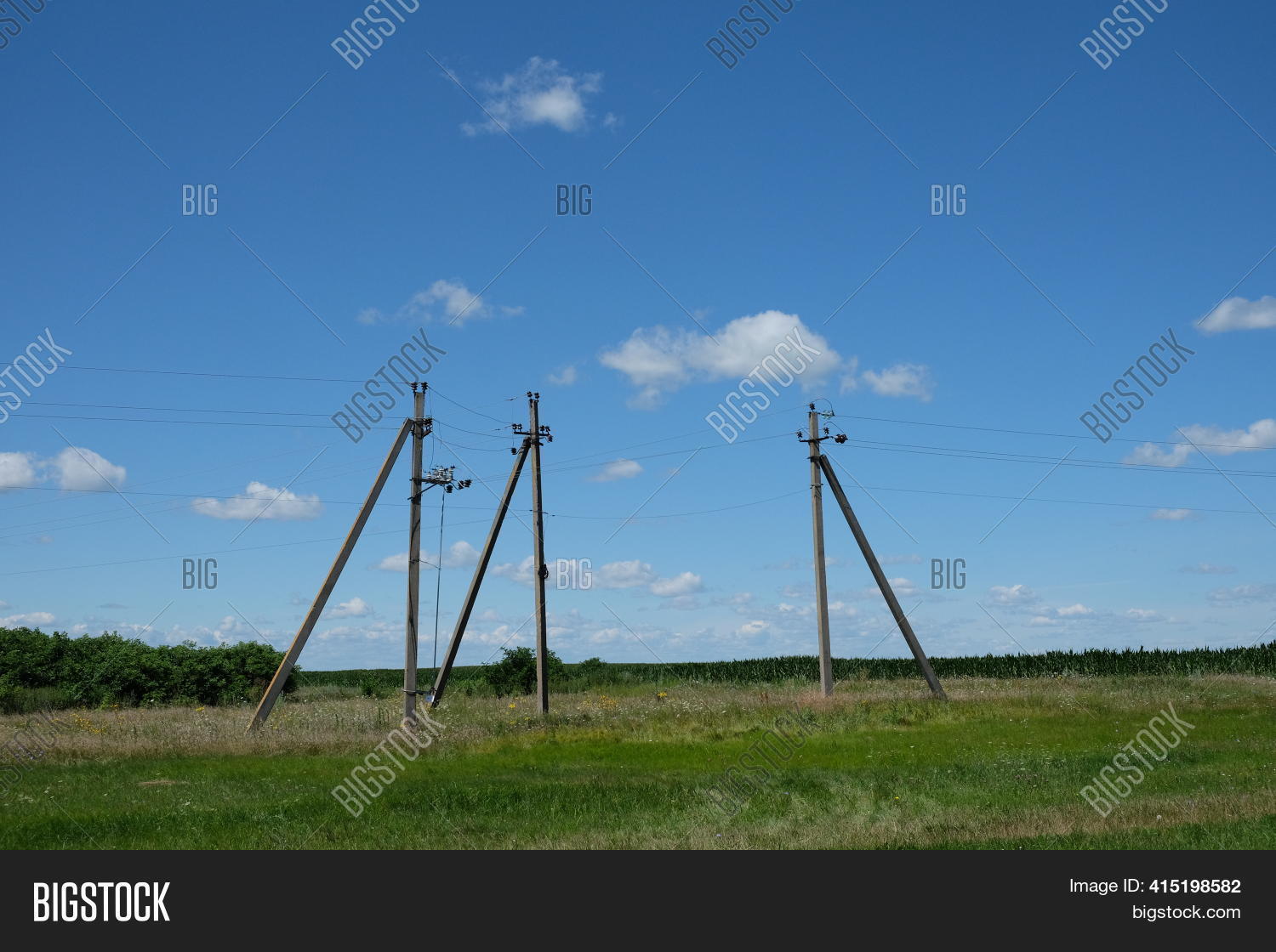 Three Large Poles Image & Photo (Free Trial) | Bigstock