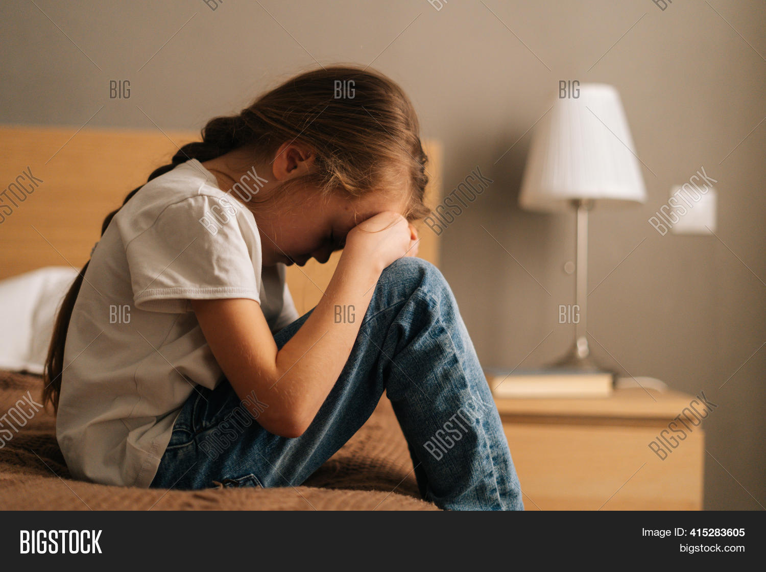 Side View Sad Little Image & Photo (Free Trial) | Bigstock