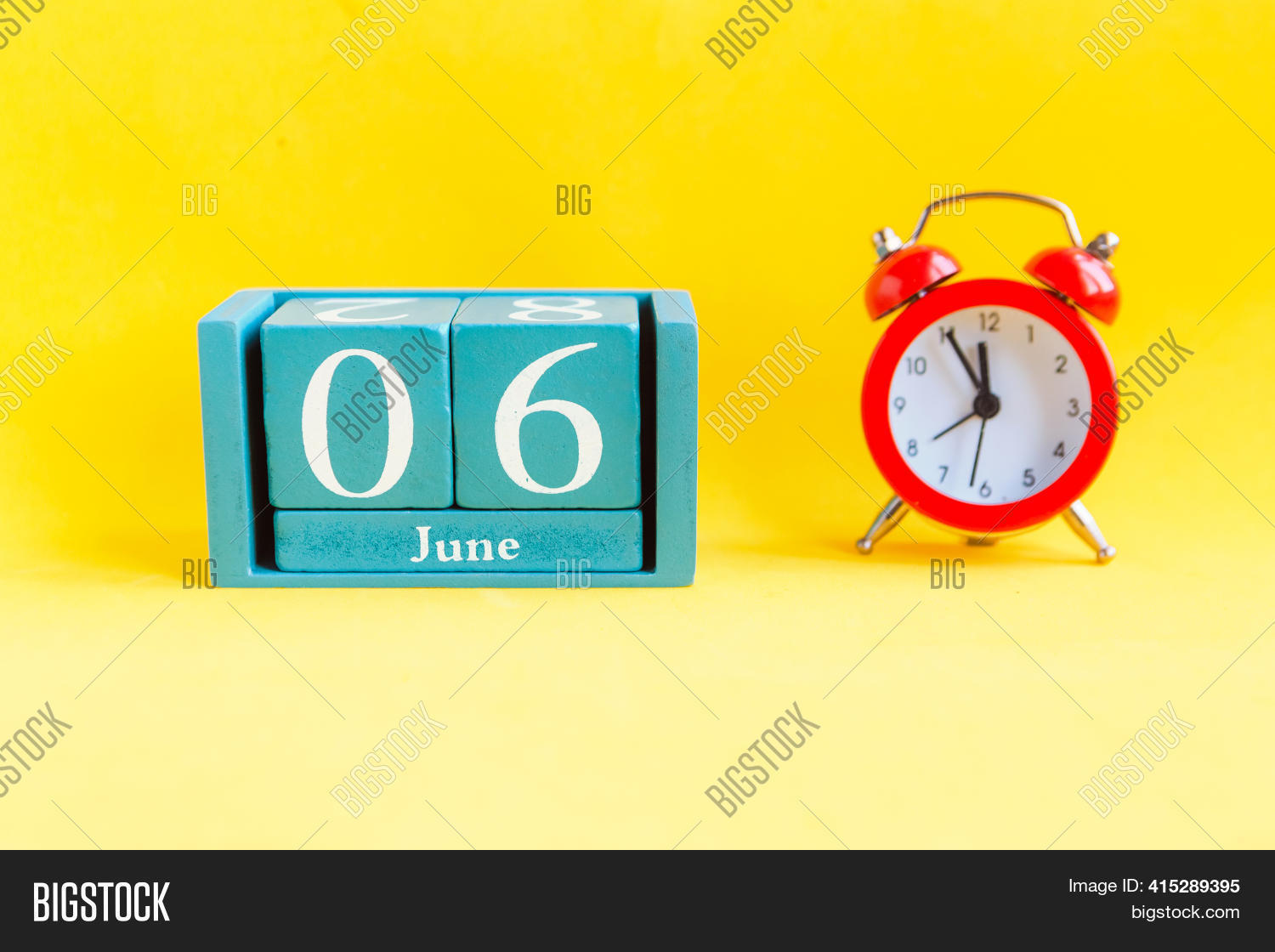 June 6. Blue Cube Image & Photo (Free Trial) | Bigstock