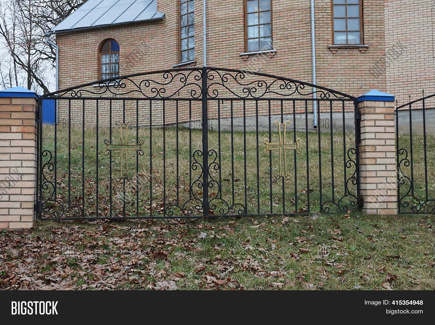 Black Metal Gates Made Image & Photo (Free Trial) | Bigstock