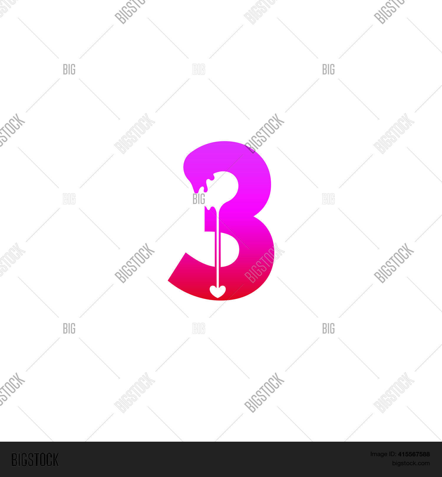 Number 3 Logo Icon Vector & Photo (Free Trial) | Bigstock