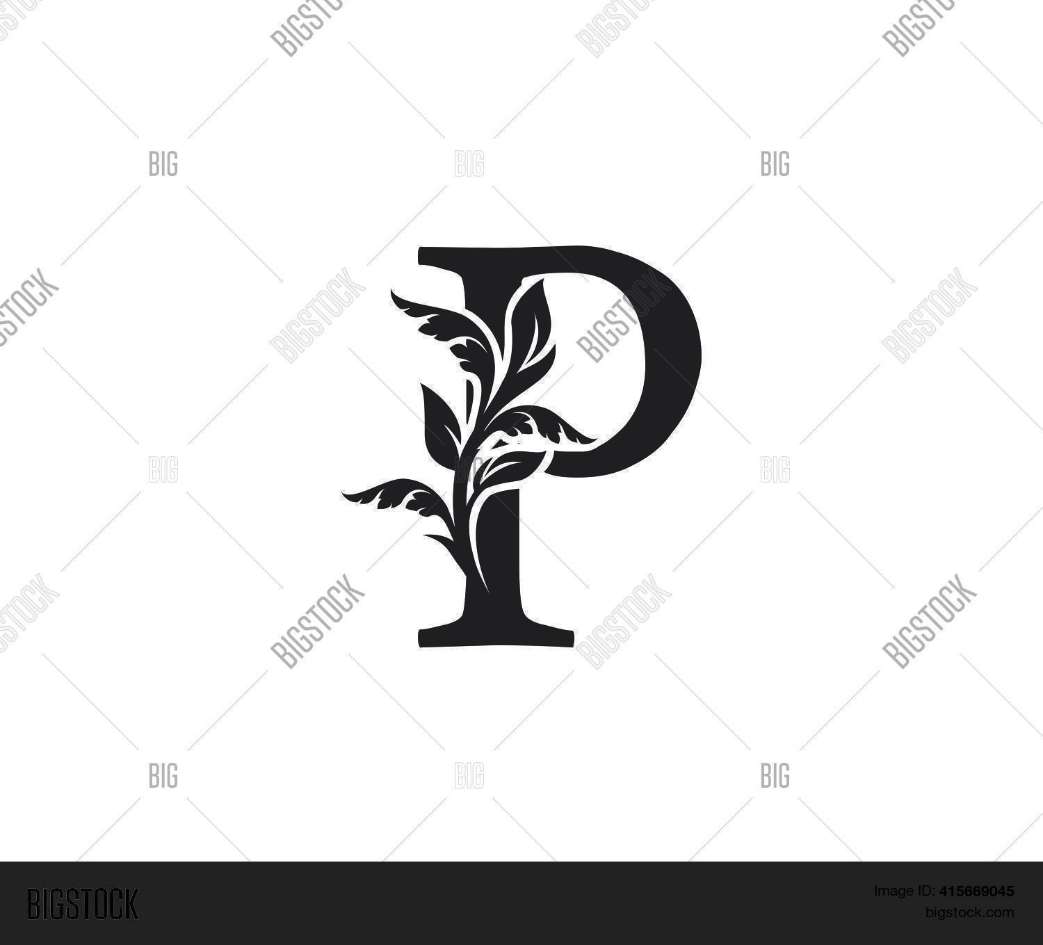 Classic Letter P Vector & Photo (Free Trial) | Bigstock