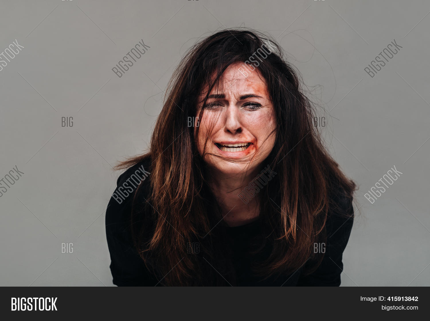 Battered Woman Black Image & Photo (Free Trial) | Bigstock
