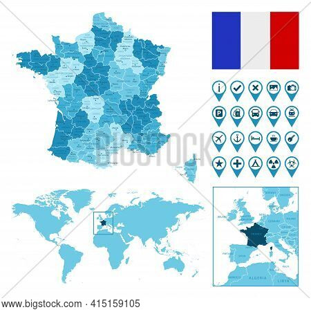 France Detailed Vector & Photo (Free Trial) | Bigstock