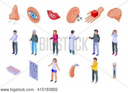 Senses Icons Set. Vector & Photo (Free Trial) | Bigstock