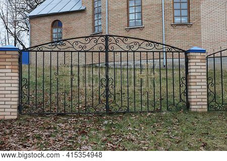 Black Metal Gates Made Image & Photo (Free Trial) | Bigstock