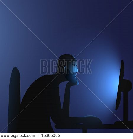 Internet Addiction. Vector & Photo (Free Trial) | Bigstock