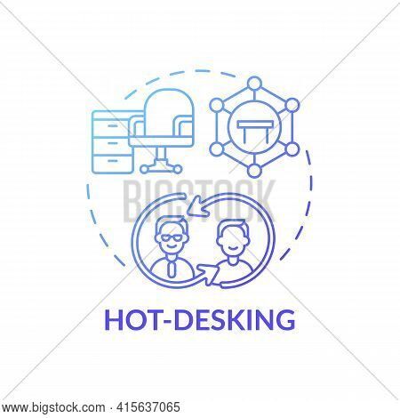 Hot-desking Concept Vector & Photo (Free Trial) | Bigstock