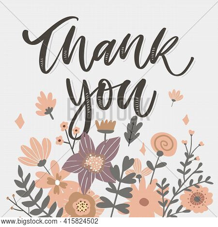 Cute Thank You Script Vector & Photo (Free Trial) | Bigstock