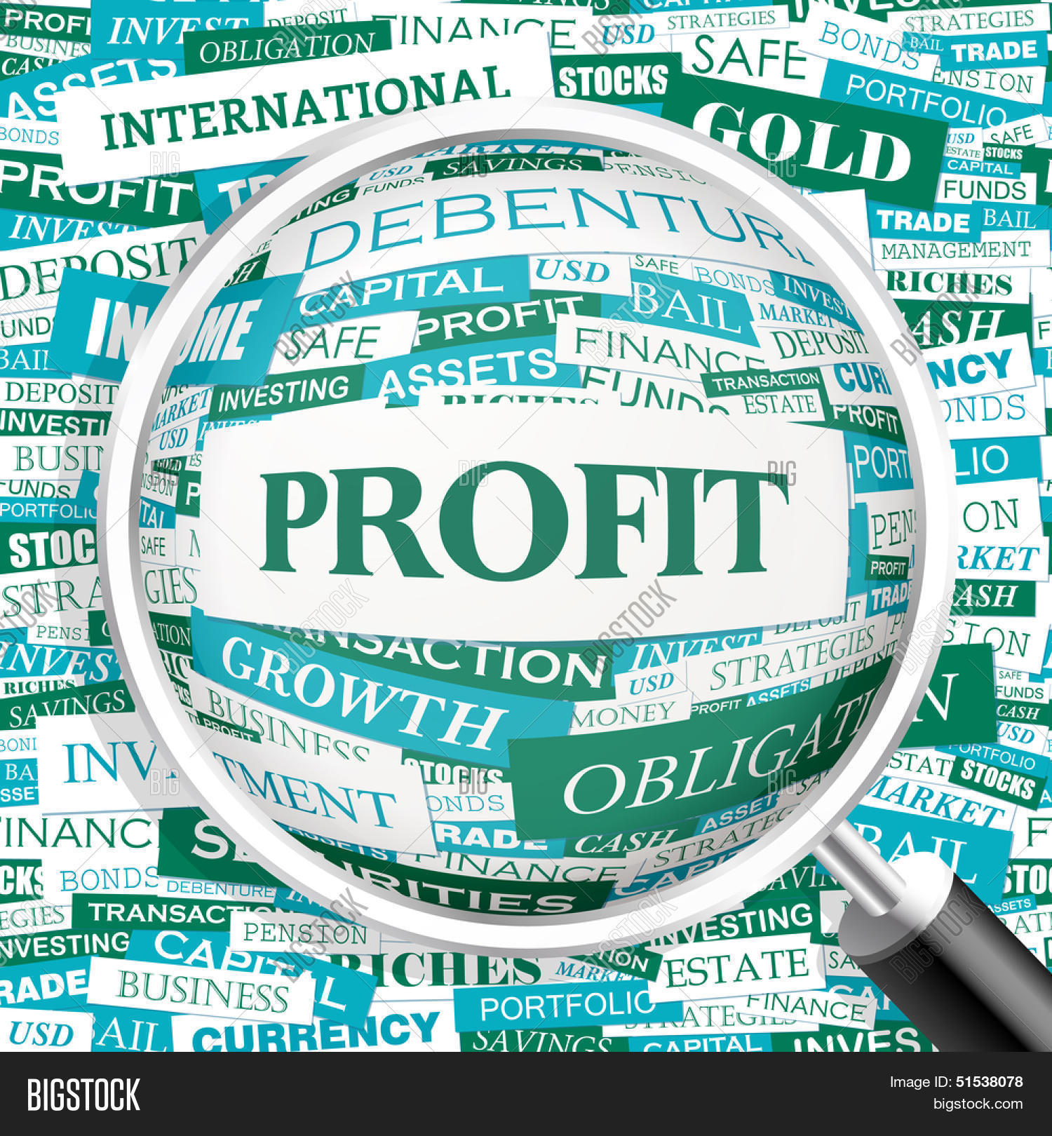 PROFIT. Background Vector & Photo (Free Trial) | Bigstock