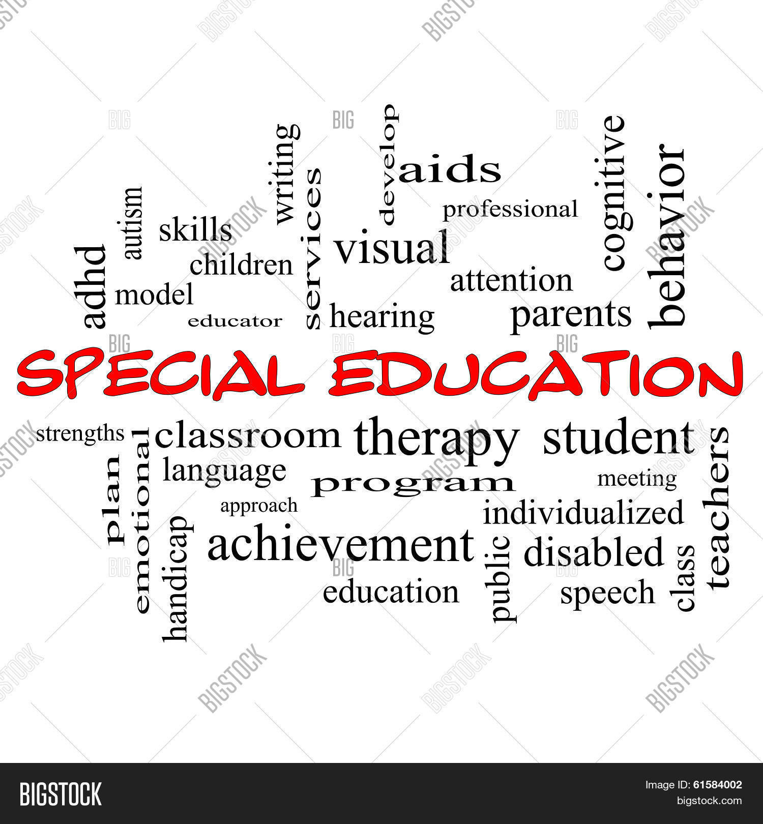 Special Education Word Image & Photo (Free Trial) | Bigstock
