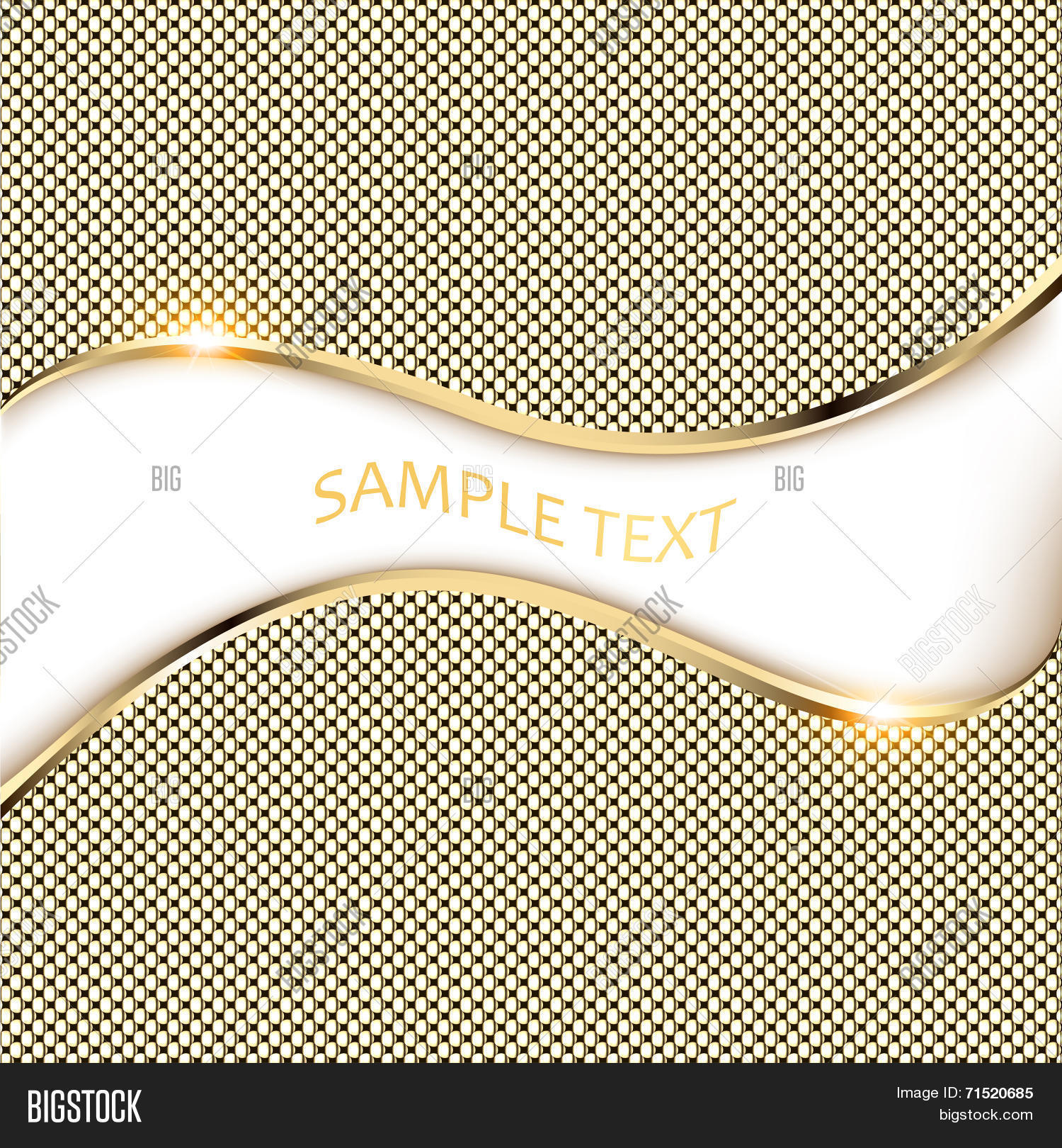 Gold Background Wave Vector & Photo (Free Trial) | Bigstock