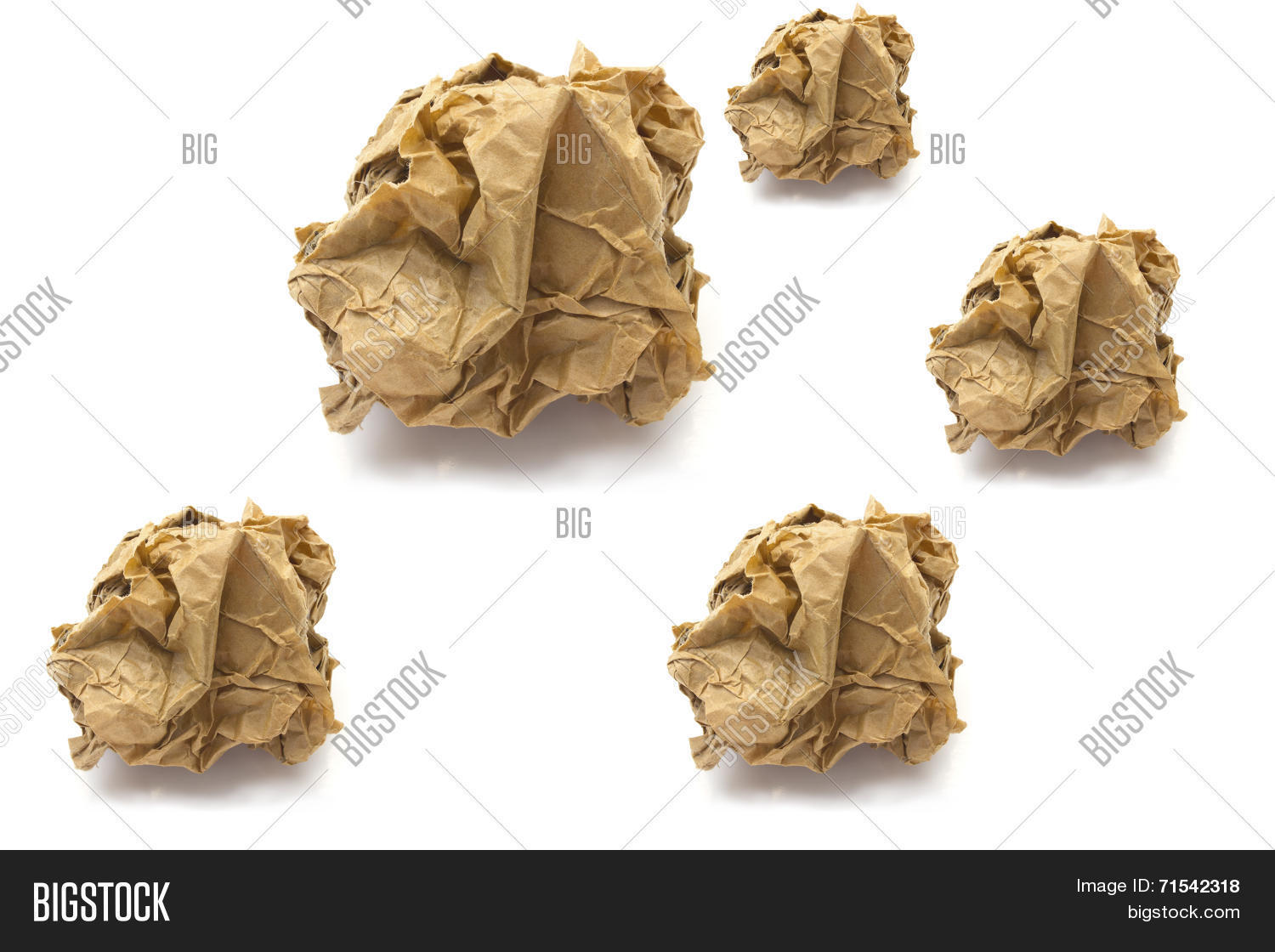 Papers Crumple Ball On Image & Photo (Free Trial) | Bigstock