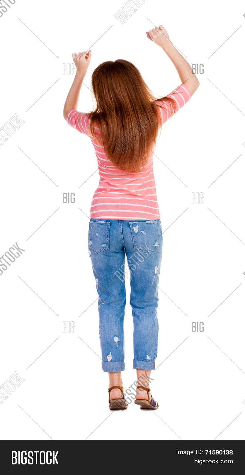 Back View Joyful Woman Image & Photo (Free Trial) | Bigstock