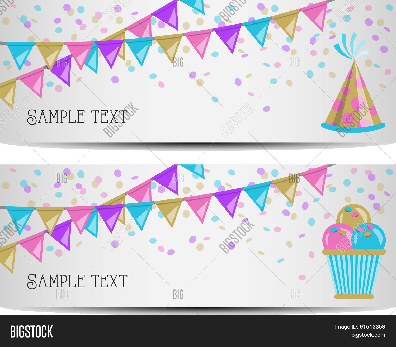 Party Banner Vector Vector & Photo (Free Trial) | Bigstock