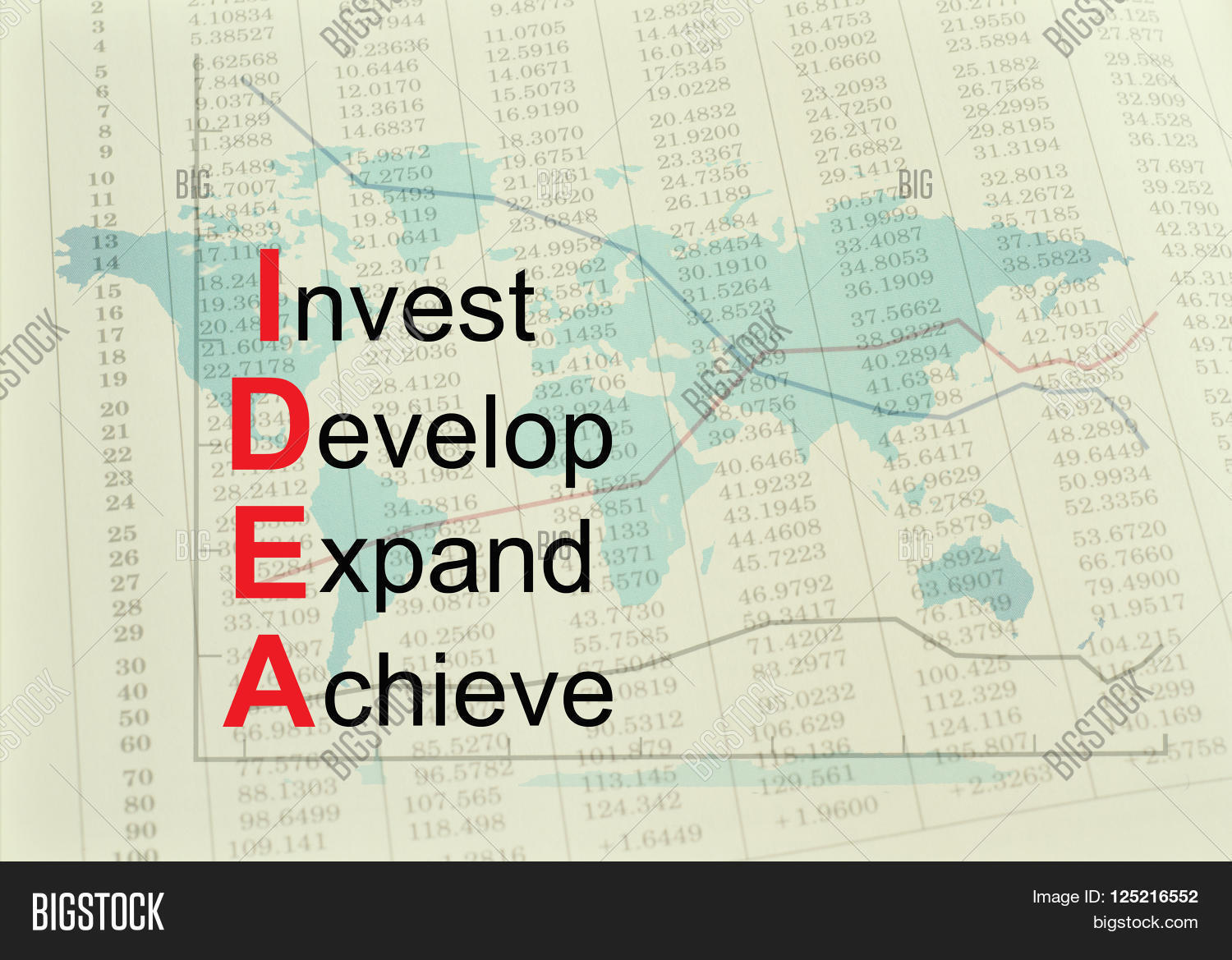 Acronym IDEA - Invest Image & Photo (Free Trial) | Bigstock