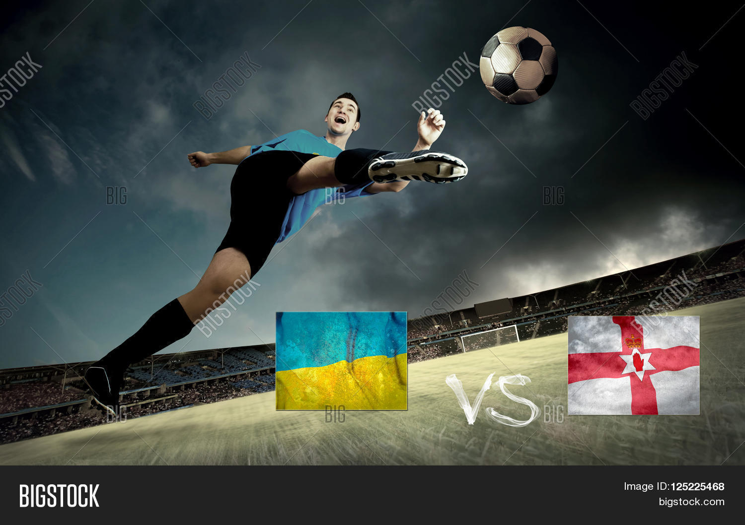 Football Player On Image & Photo (Free Trial) | Bigstock