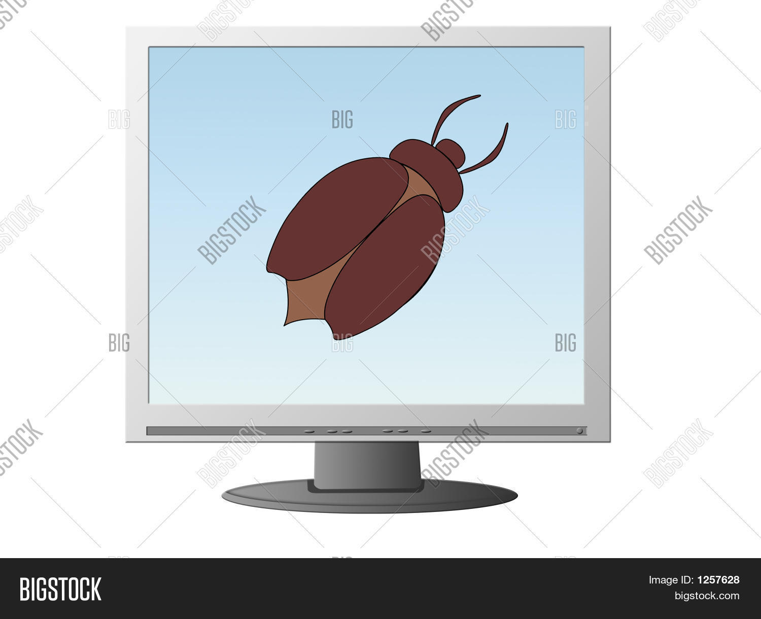 Isolated Lcd Monitor Image & Photo (Free Trial) | Bigstock