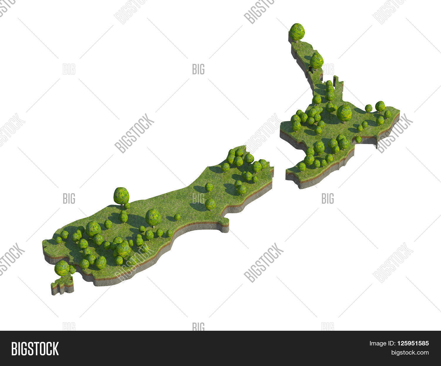 3d Render New Zealand Image & Photo (Free Trial) | Bigstock