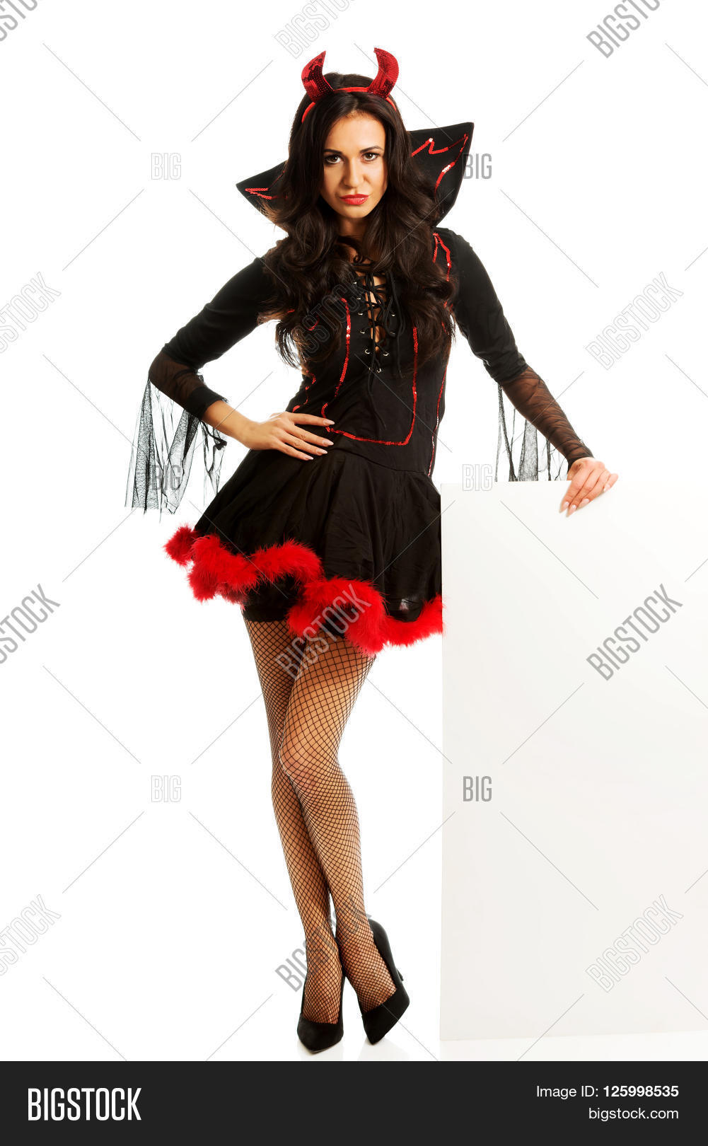 Devil Woman Holding Image & Photo (Free Trial) | Bigstock
