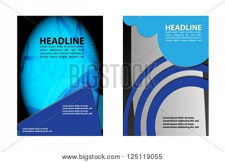 Abstract Blue Flyer Vector & Photo (Free Trial) | Bigstock
