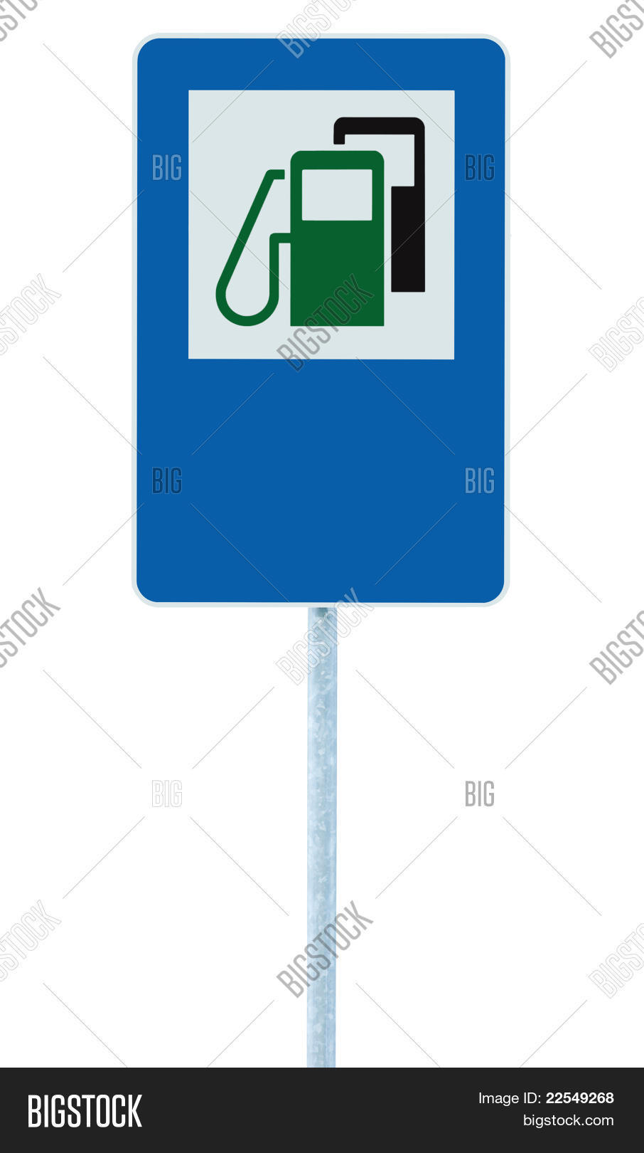 Gas Station Road Sign Image & Photo (Free Trial) | Bigstock