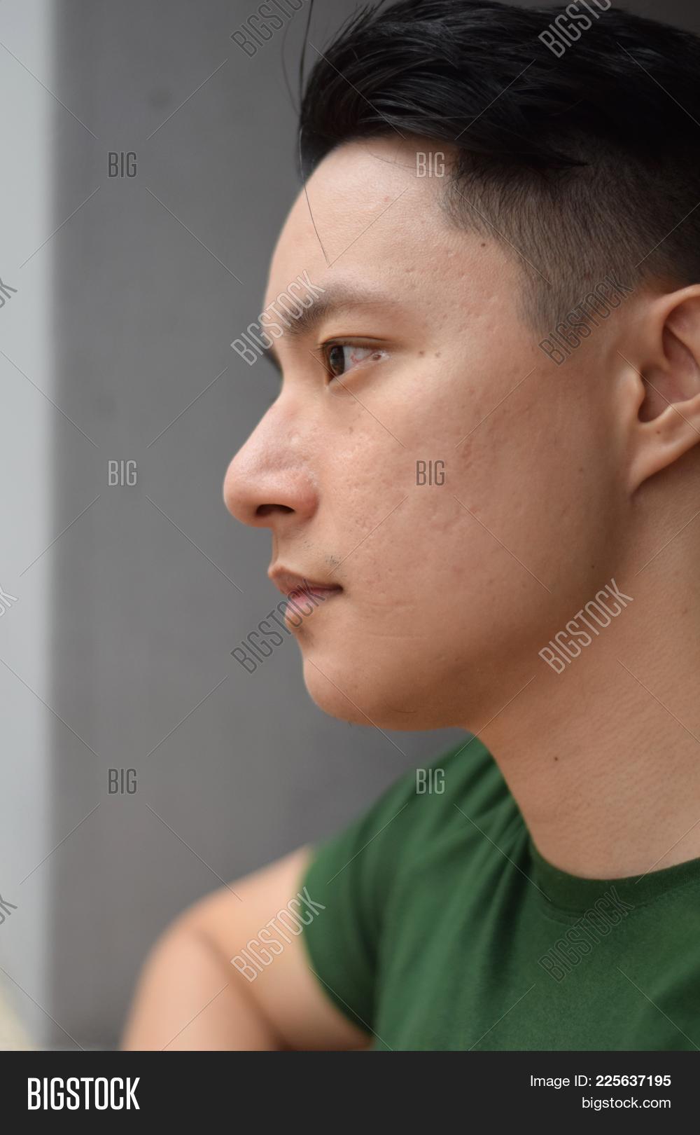 Asian Man Side Profile