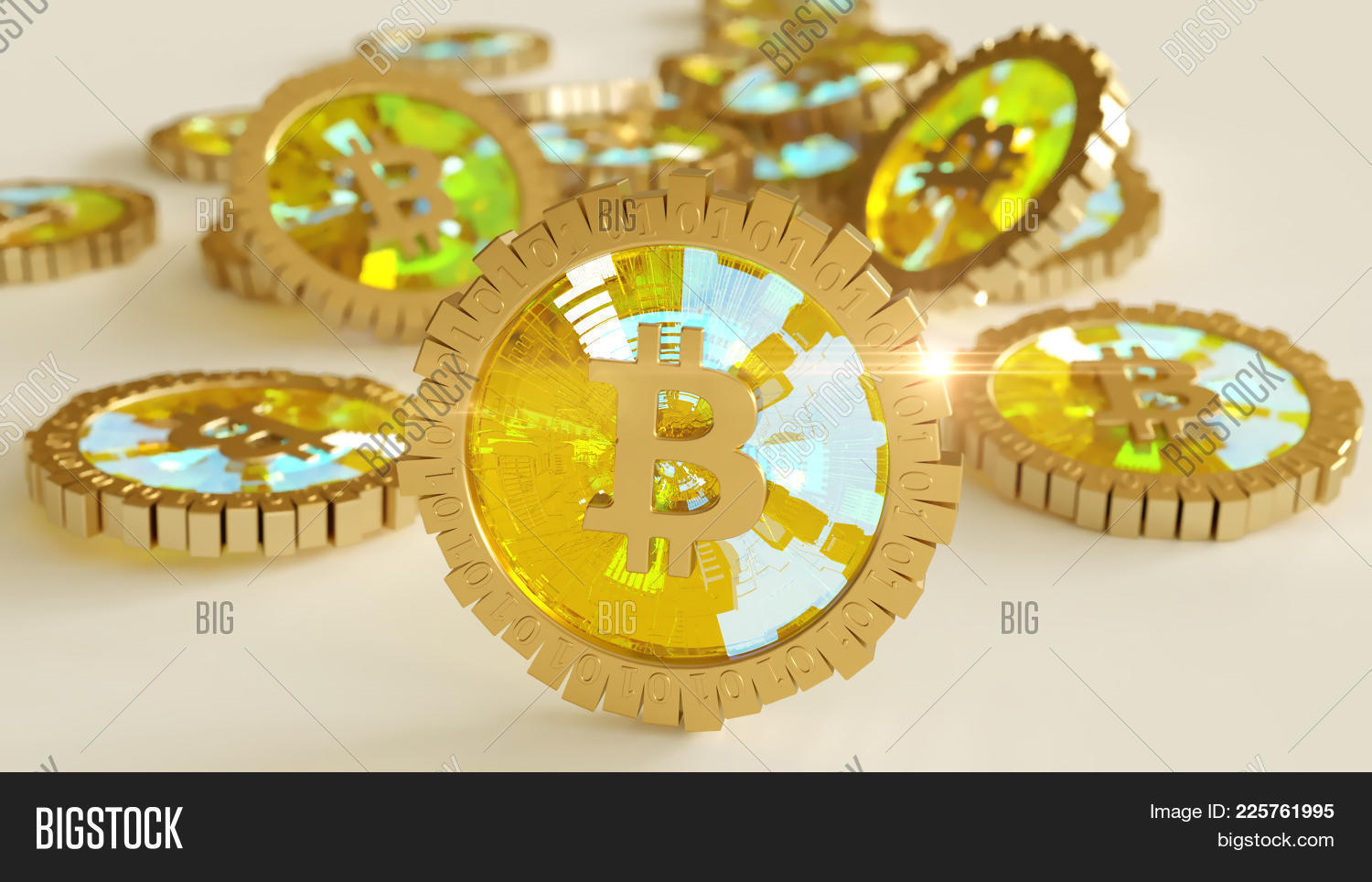3d Model Bitcoin Logo Image & Photo (Free Trial) | Bigstock