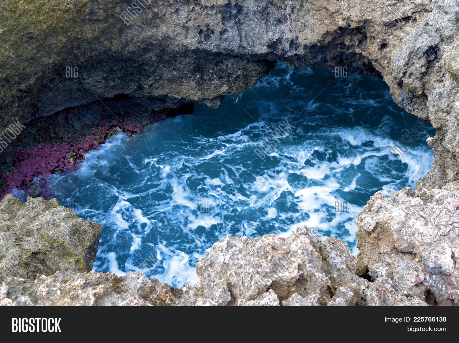 Sea Cave Filled Water Image & Photo (Free Trial) | Bigstock