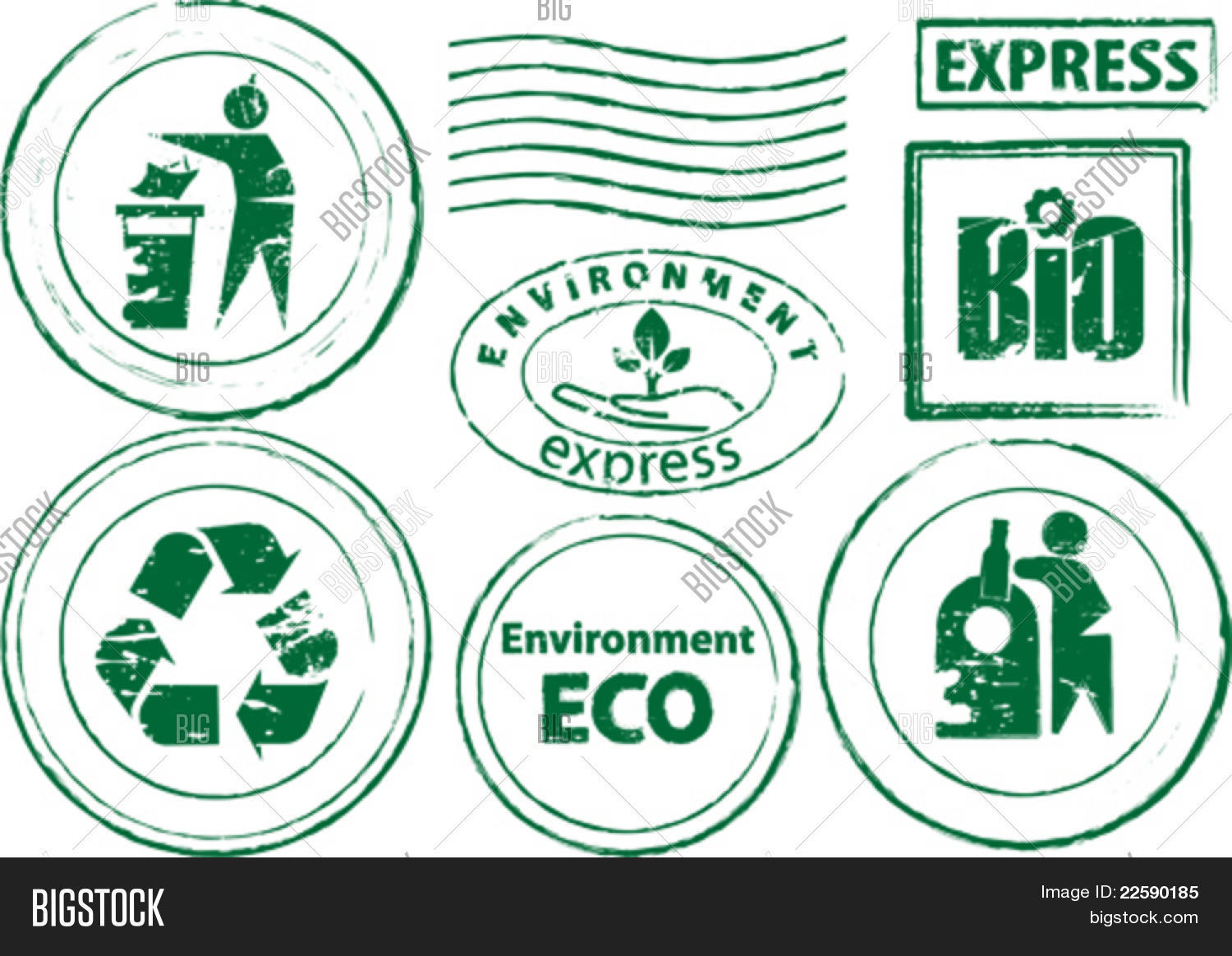Eco Rubber Stamp. All Vector & Photo (Free Trial) | Bigstock