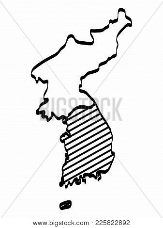 how to draw south korea map