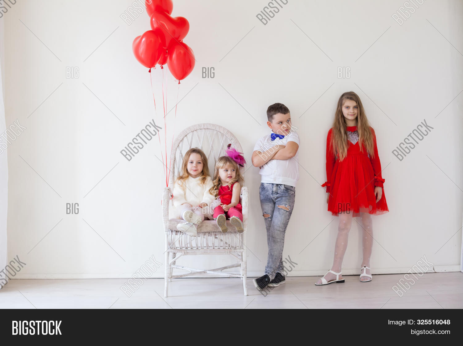 Kids Red Balloons Image & Photo (Free Trial) | Bigstock