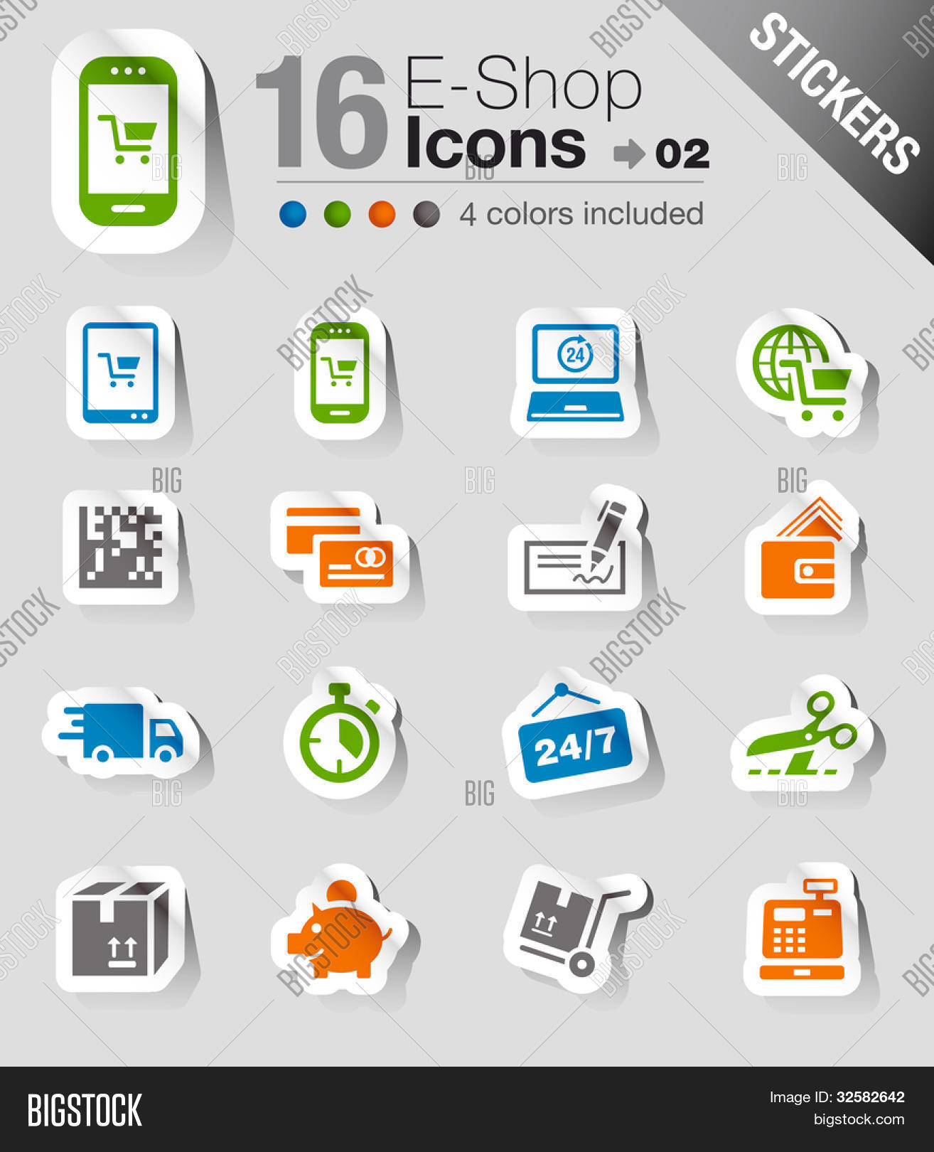 Stickers - Shopping Vector & Photo (Free Trial) | Bigstock