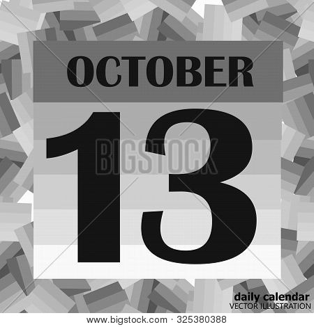 October 13 Icon. Vector & Photo (Free Trial) | Bigstock