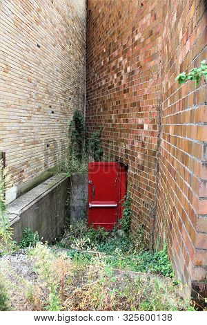 Bright Red Door Stands Image & Photo (Free Trial) | Bigstock
