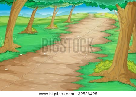 Path Through Cartoon Vector & Photo (Free Trial) | Bigstock