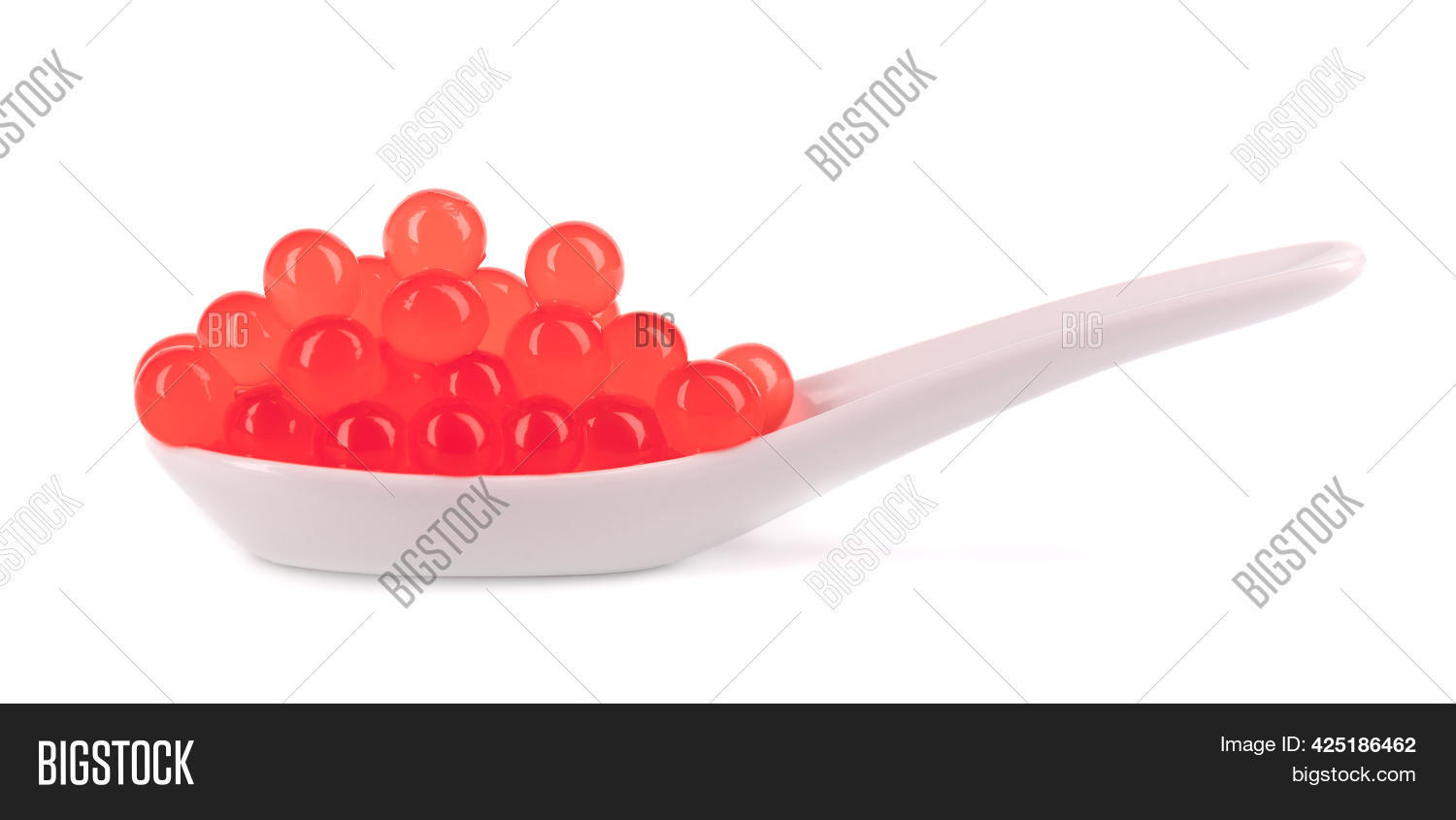 Red Tapioca Pearls Image & Photo (Free Trial) | Bigstock