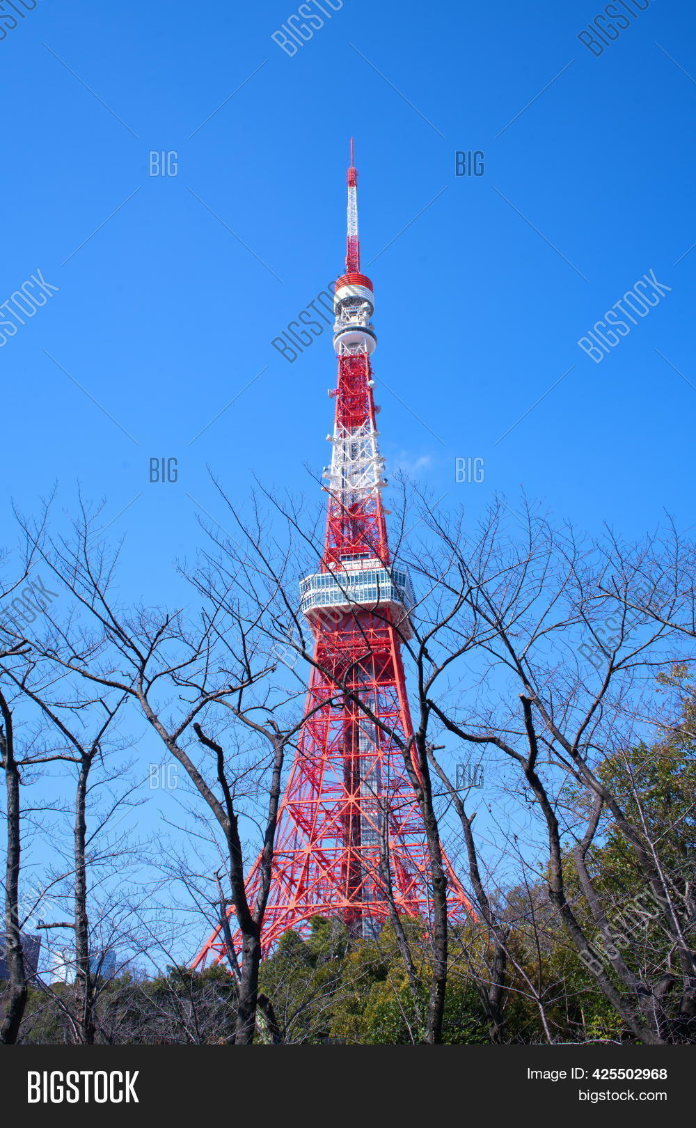 Tokyo Tower,red Steel Image & Photo (Free Trial) | Bigstock