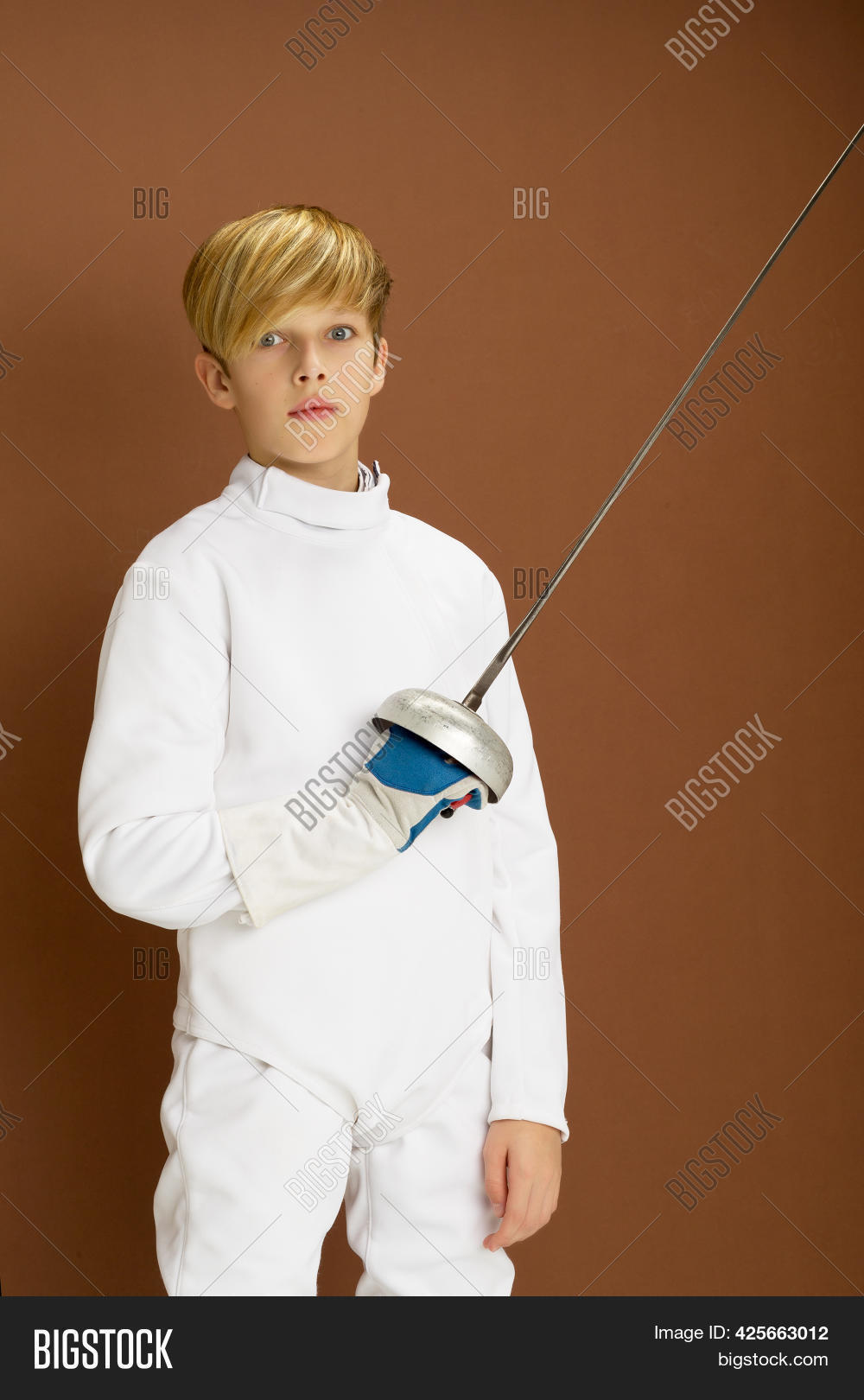 Boy Fencer White Image & Photo (Free Trial) | Bigstock