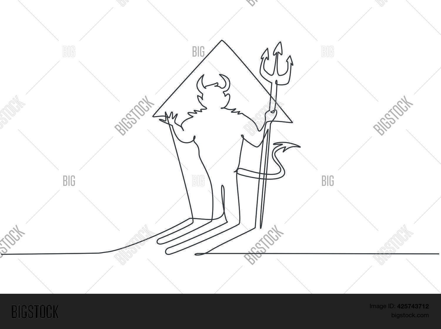 Single One Line Vector & Photo (Free Trial) | Bigstock