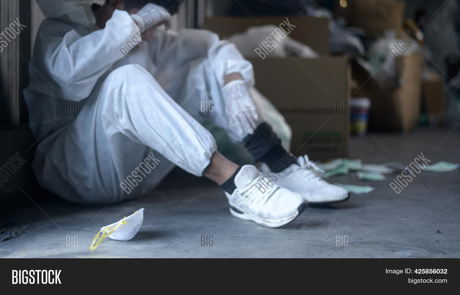 Worker Ppe Exhausted Image & Photo (Free Trial) | Bigstock