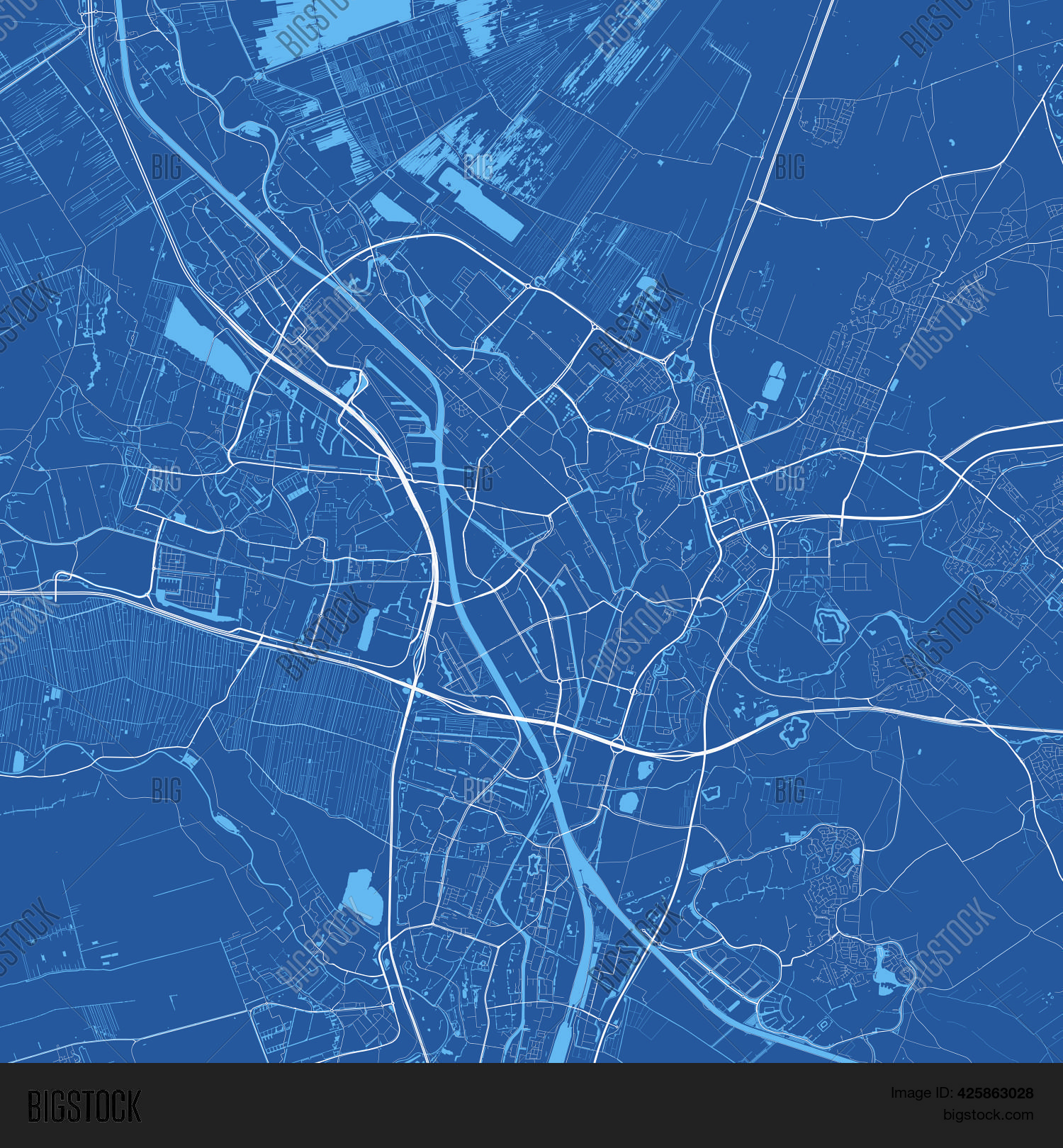 Detailed Map Utrecht Vector & Photo (Free Trial) | Bigstock