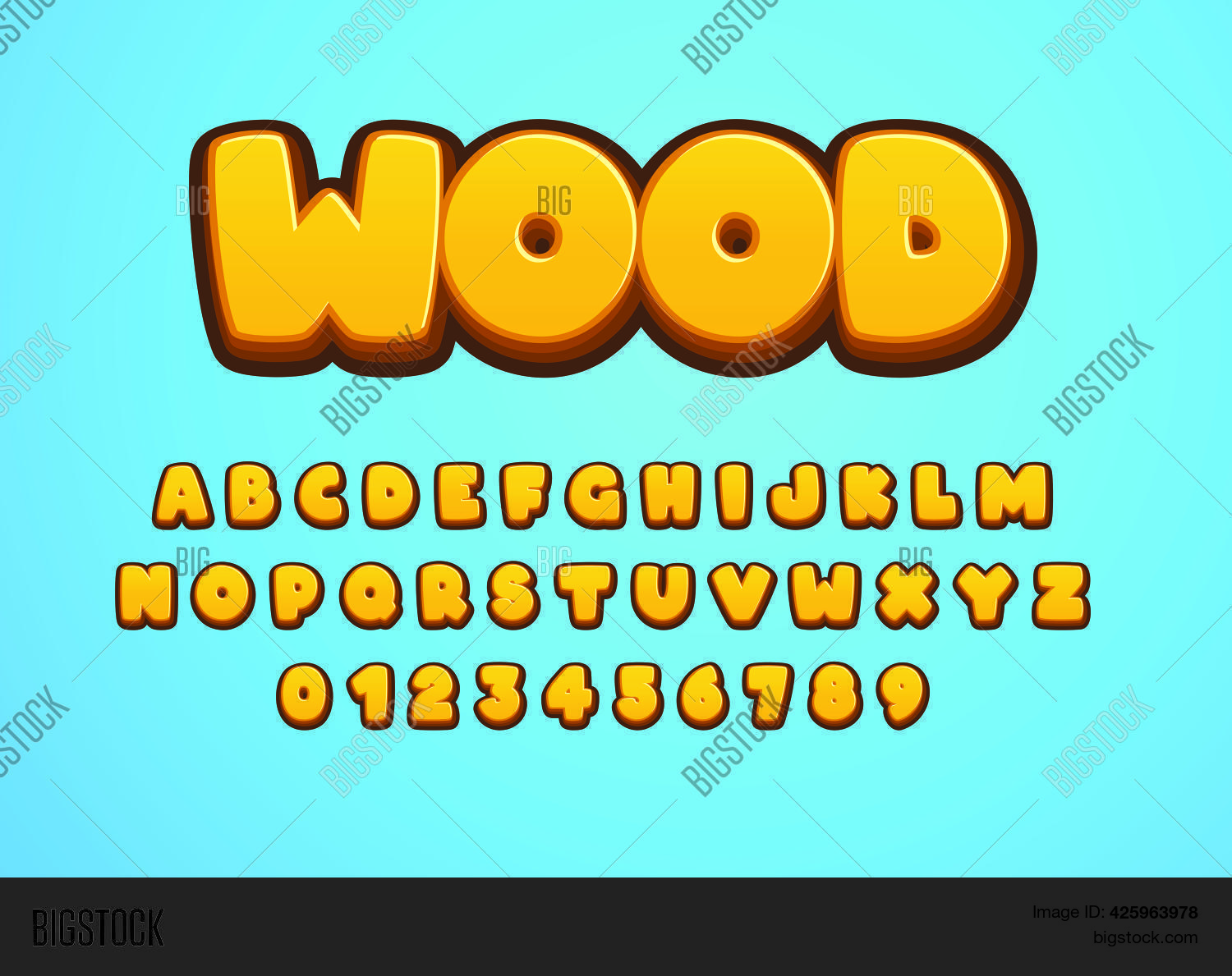Cartoon Style Font Vector & Photo (Free Trial) | Bigstock