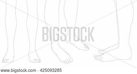 Set Contours Human Vector & Photo (Free Trial) | Bigstock