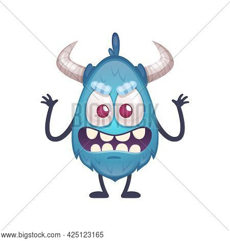 Scary Little Blue Vector & Photo (Free Trial) | Bigstock
