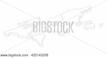 3d White Map World. Vector & Photo (Free Trial) | Bigstock