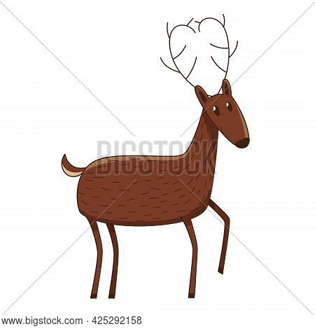 Simple Cute Deer. Vector & Photo (Free Trial) | Bigstock