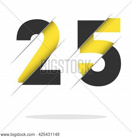 25 2 5 Number Logo Vector & Photo (Free Trial) | Bigstock