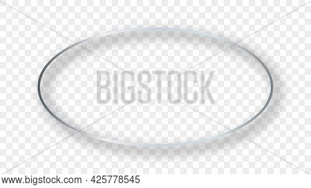 Silver Glowing Oval Vector & Photo (Free Trial) | Bigstock