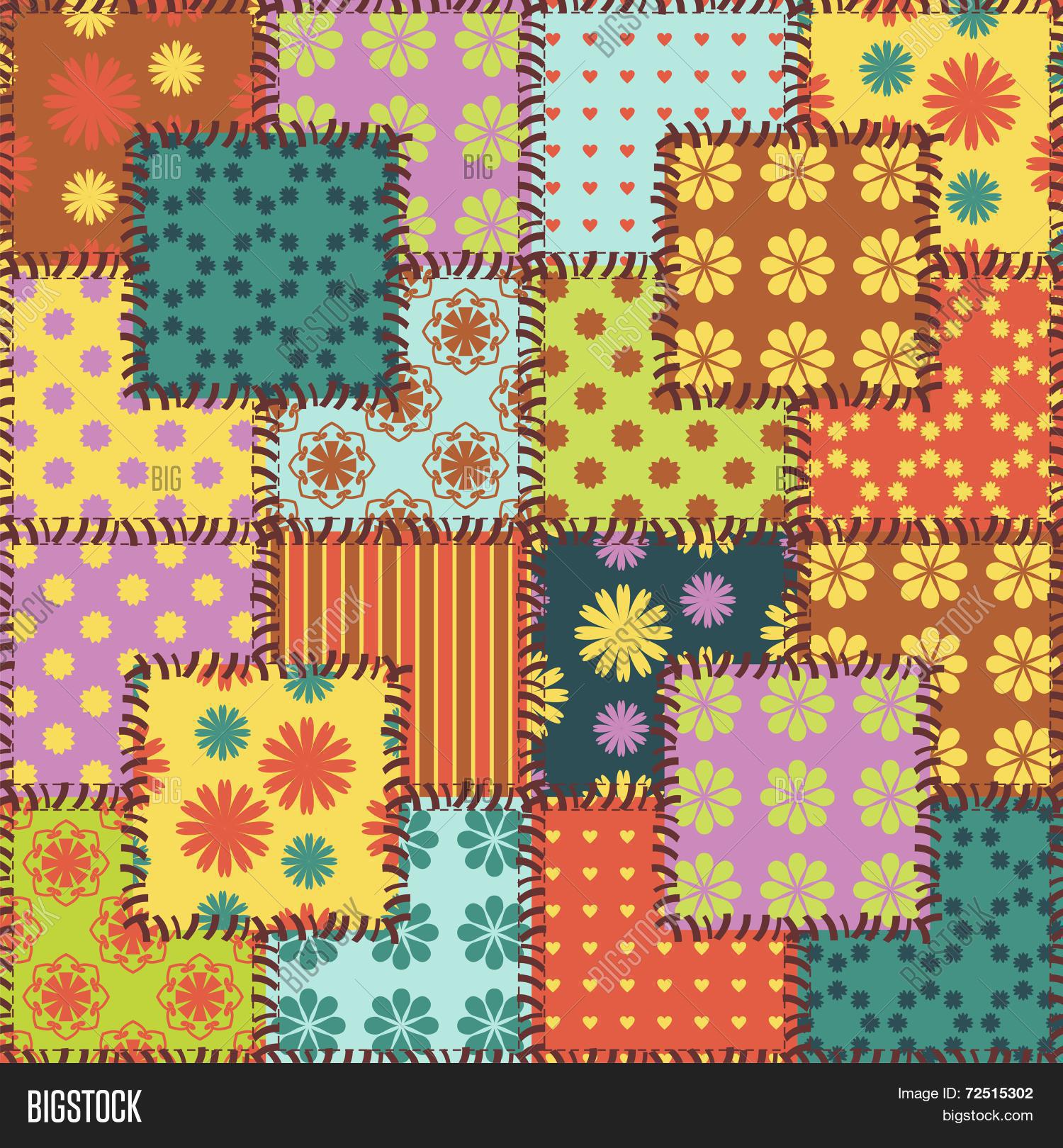 Patchwork Background Vector & Photo (Free Trial) | Bigstock